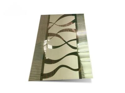 China 0.3mm Elevator Stainless Steel Mirror Etched Brushed Finishes Custom Interior Patterns for sale