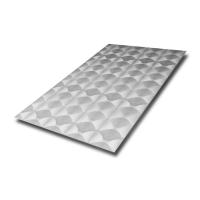 China Customizable 304 Stainless Steel Metal Decorative Sheet 3D Laser Finish for sale