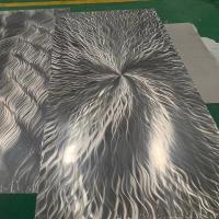 China 304 316 Art Pattern 3D Laser Finish Stainless Steel Decorative Sheet For Shopping Mall for sale