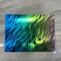 China 304 316 Art Pattern 3D Laser Finish Stainless Steel Decorative Sheet For Shopping Mall for sale