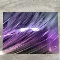 China Colorful Stainless Steel Sheet Mirror 304 Fantasy Color Gradient 3D Laser Sheet for sale