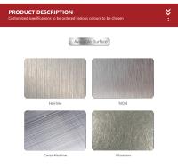 China Custom Multi Purpose Brushed Stainless Steel Sheet 1219 x 2438mm for sale