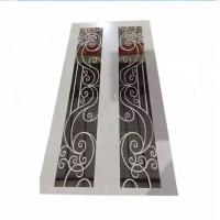 China 304 Etched Mirror Pattern Elevator Stainless Steel Sheet Wall Panels 1219x2438mm for sale