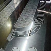 China 201 Elevator Stainless Steel Sheet 4x8 2000mm Length Mirror Etched Design Plate for sale