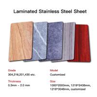 China Metal Laminated 304 316 Stainless Steel Sheet Composite Materials Wall Panel Decoration for sale