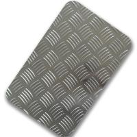 China Anti Slide Checkered Stainless Steel Sheet 4x8 1.5mm 2.0mm Stamped Plate for sale