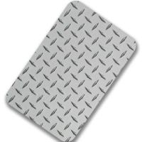 China Anti Slide Checkered Stainless Steel Sheet 4x8 1.5mm 2.0mm Stamped Plate for sale