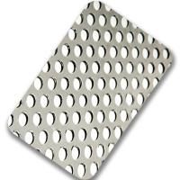 China AiSi Slotted Perforated Sheet Metal Wall Decor 1.5 Mm Stainless Steel Sheet for sale