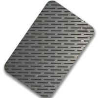 China 201 Hot Rolled Perforated Metal Sheet 4x8 4x10 2mm Perforated Stainless Steel Panels for sale