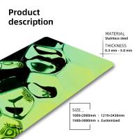 China Titanium Gold Stamped Stainless Steel Sheet For Walls Mirror Embossed Hammered Plate for sale