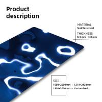 China JIS Water Ripple Stainless Steel Sheet Hammered Mirror Blue Color Stainless Steel Plate For Wall Panels for sale