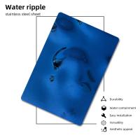 China TUV Decorative Stainless Steel Sheet 304 Wall Panels Water Ripple Hammered Color for sale