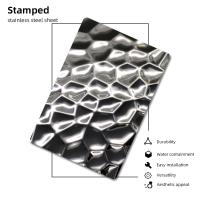 China OEM Water Ripple Sheet Wave Bright Corrugated Stainless Steel Metal Plate for sale