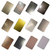 China Anti Fingerprint Stainless Steel Decorative Plate Brushed Sandblasted Color Gradient Rose Gold Mirror for sale