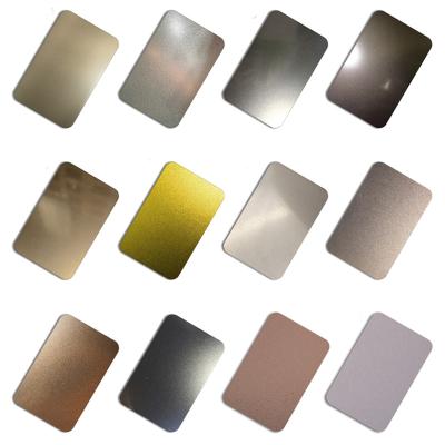 China AISI ASTM Stainless Steel Plate Bead Blasted Metal Gold Color Sheet For Hotel Casino Interior Decoration for sale