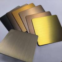 China 3.0mm Colored Stainless Steel Sheets Hairline Stainless Steel Plate Metal For Jewelry Making for sale