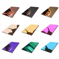 China unique Mirror Polished Stainless Steel Sheet 304 316 SS Sheet Pink for sale