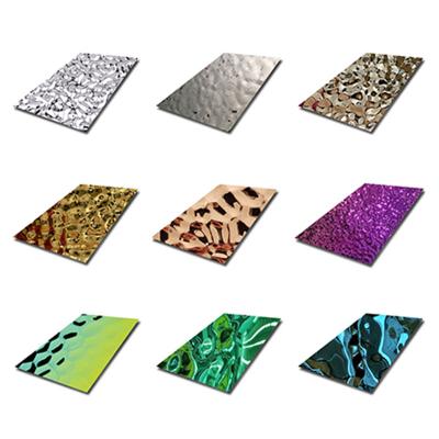 China 201 304 Water Ripple Stainless Steel Sheet Decoration Ceiling And Wall for sale