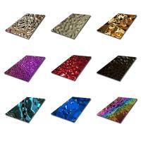 China TUV Decorative Stainless Steel Sheet 304 Wall Panels Water Ripple Hammered Color for sale