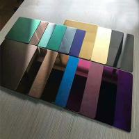 China Pvd Rose Gold Decorative Mirror Polished Stainless Steel Sheet Width 1500mm for sale