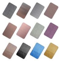 China Custom Cut Stainless Steel Plate Brushed 4 Finish No.4 Stainless Steel Sheet Gold Plated for sale