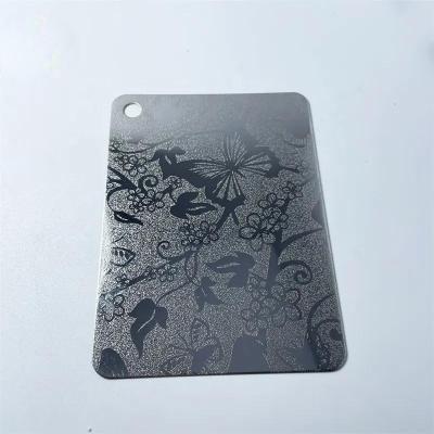 China Pvd Color Coating Embossed Stainless Steel Sheet 201 304 4*8ft For Decorative Wall Panels for sale