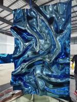 China 201 304 Water Ripple Stainless Steel Sheet Decoration Ceiling And Wall for sale