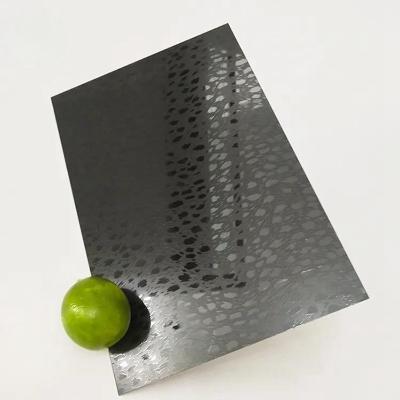 China Decorative Etched Stainless Steel Sheet 316l 410 SS Plate Customized Pattern for sale