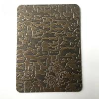 China Color Coated Gold Decorative Elevator Steel Plate PVD 201 304 316 Stainless Steel Etching Sheet for sale