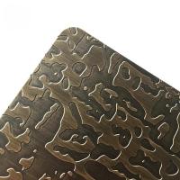 China Color Coated Gold Decorative Elevator Steel Plate PVD 201 304 316 Stainless Steel Etching Sheet for sale