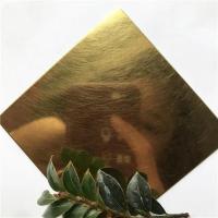 China 201 430 Etched Stainless Steel Sheet Mirror Colored For Architecture for sale