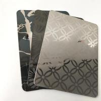 China 1.2mm Black 304 Rose Gold Etched Stainless Steel Sheet Mirror SS Fabrication Plate Metal for sale