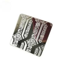 China Mirror Polished Etched 430 201 304 Stainless Steel Sheets Decorative Customizable Pattern for sale