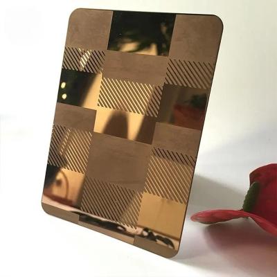 China Color Etched Stainless Steel Sheet 201 304 316 Stainless Steel Plate for sale