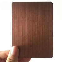 China Rose Gold Brushed Stainless Steel Sheet Cut To Size Hairline Decorative Stainless Steel Sheet for sale