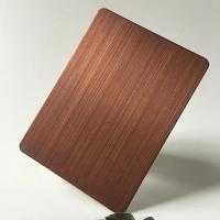 China Rose Gold Brushed Stainless Steel Sheet Cut To Size Hairline Decorative Stainless Steel Sheet for sale