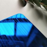 China Blue Color Coated Stainless Steel Sheet 304 3.0mm Thickness For Elevator Decoration for sale