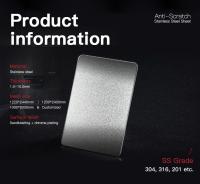 China Anti - Scratch Decorative Stainless Steel Sheet 201 304 316 For Kitchen Appliance for sale