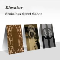 China 430 201 Ba Hairline Mirror Stainless Steel Sheet PVD Color For Architecture Elevator Interior Exterior for sale