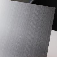China 304 Grade Brushed Stainless Steel Sheet 0.9Mm Black Hairline Finish for sale