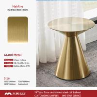 China Furniture Display Cabinets Brushed Stainless Steel Sheet 0.3mm For Stunning Decor for sale