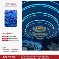 China Water Ripple Hammered Color Decorative Stainless Steel Sheet Stainless Steel 304 Wall Panels for sale