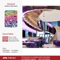China Sus 304 316 Colored Stainless Steel Decorative Sheets Water Ripple Metal Plate for sale