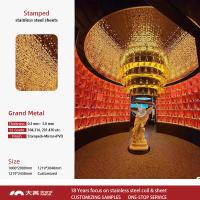 China 0.3mm Hammered Water Ripple Stainless Steel Sheet For Ceiling Panel Wall Cladding for sale