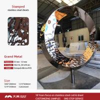 China ISO9001 Bending Stainless Steel Sheet Water Ripple Hammered Metal Plate for sale