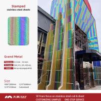 China Sus 304 316 Colored Stainless Steel Decorative Sheets Water Ripple Metal Plate for sale