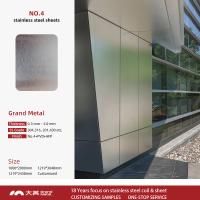 China Custom Cut Stainless Steel Plate Brushed 4 Finish No.4 Stainless Steel Sheet Gold Plated for sale