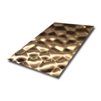 China Grade 304 2b Ba No. 4 Finish SS Steel Sheet Honeycomb Texture Stainless Steel Stamped Sheet for sale