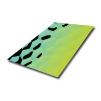 China Water Ripple Mirror Polished Stainless Steel Corrugated Sheets AISI 304 316 Color Decorative Wall Panel for sale