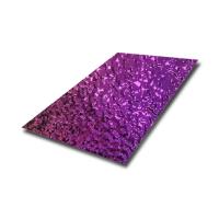 China Water Ripple Mirror Polished Stainless Steel Corrugated Sheets AISI 304 316 Color Decorative Wall Panel for sale